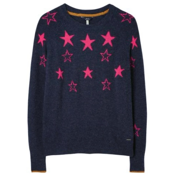 Joules | Sweaters | Joules Ladies Chantelle Star Intarsia Jumper Navy ...